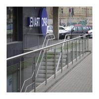 China Ultra clear glass handrail contemporary porch railings exterior glass railing for sale
