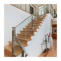 China SGCC glass fence metal staircases and balconies balustrade nz for sale