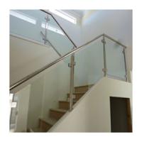 China SGCC glass fence metal staircases and balconies balustrade nz for sale