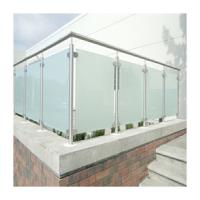 China Tmepered glass banister rails for decks and porches railing posts for sale