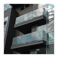China Anti slip glass banister plants on balcony and deck railings landing balustrade for sale