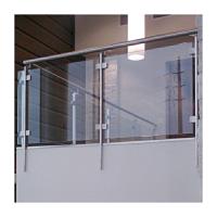 China Anti slip glass banister plants on balcony and deck railings landing balustrade for sale