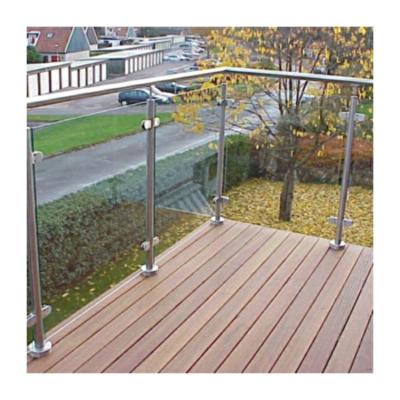 China Led glass balustrades white composite deck railing panels for deck railing cost for sale