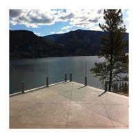 China Led glass balustrades white composite deck railing panels for deck railing cost for sale