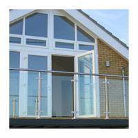China Sgp laminated glass railing garden balcony railings oak handrail glass balustrade for sale