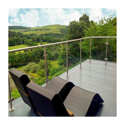 China Tinted glass fencing balcony metal fence indoor glass balusters for sale