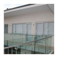China Tinted glass fencing balcony metal fence indoor glass balusters for sale