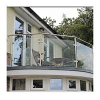 China Low iron glass banister indoor balcony railing balustrade christchurch for sale