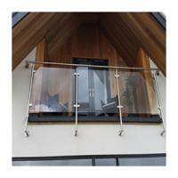 China Low iron glass banister indoor balcony railing balustrade christchurch for sale