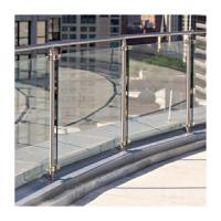 China EN2190 glass railings equipment rails for rooftop equipment frosted glass railing for sale