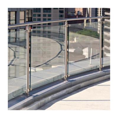 China EN2190 glass railings equipment rails for rooftop equipment frosted glass railing for sale