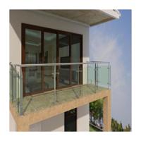 China ANSI Z97 glass fence stair balustrade frameless glass fittings for sale
