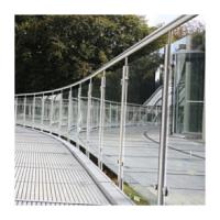 China ANSI Z97 glass fence stair balustrade frameless glass fittings for sale