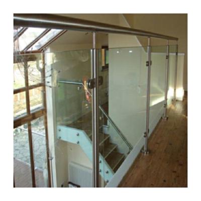 China AS NZS2208 glass balusters for patio railing tempered safty glass contemporary stair railing for sale