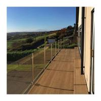 China Multilayer glass handrail iron porch railing near me plexiglass railing guard for sale