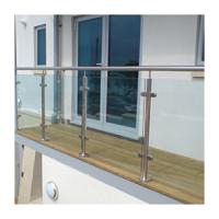 China Multilayer glass handrail iron porch railing near me plexiglass railing guard for sale