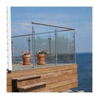 China Multilayer glass handrail iron porch railing near me plexiglass railing guard for sale