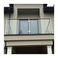 China Led glass railings simple balcony railings balustrade spigot spacing for sale