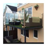 China Ultra clear glass fencing cheap glass balcony railings balustrade lighting for sale