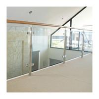 China AS NZS2208 glass fencing stainless post patio fence laminated glass handrail and railing for sale