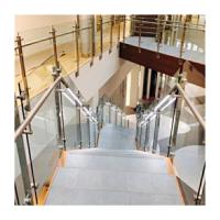 China Pvb laminated glass railings stainless post deck stair railing balustrade wellington for sale