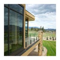 China 12mm glass guardrail black and white deck railing how much does glass deck railing cost for sale
