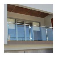 China Double laye glass fence balcony ki railing fencing canberra for sale