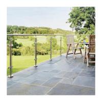China Double laye glass balustrade loft balcony railings clamp balustrade for sale