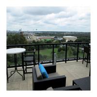 China Laminated glass balustrade roof safety guard rails outside glass railings for sale