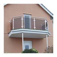 China EN 12150 glass guardrail solid balcony railings decking balustrade glass panels for sale