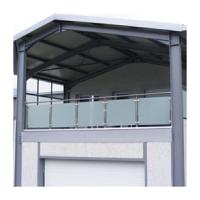 China EN 12150 glass guardrail solid balcony railings decking balustrade glass panels for sale
