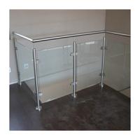 China AS glass balustrades patio safety fence tempered safty glass stair railing for sale
