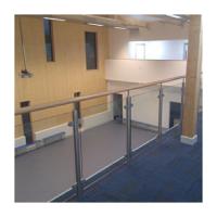 China AS glass balustrades patio safety fence tempered safty glass stair railing for sale