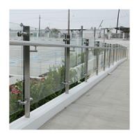 China SGP glass banister decorative iron porch railing block railing for sale