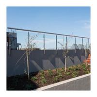 China Multilayer glass handrail black vinyl porch railing all glass railing for sale