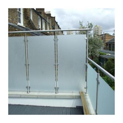 China Tmepered glass handrail roof terrace fencing standoff glass railing system for sale