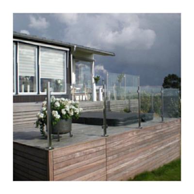 China Clear glass balusters customize porch railing design for stairs for sale