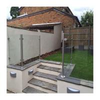 China Clear glass balusters customize porch railing design for stairs for sale