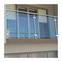 China SGCC glass banister aluminium balcony railing fencing warehouse for sale