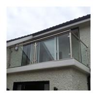 China SGCC glass banister aluminium balcony railing fencing warehouse for sale