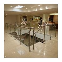 China Laminated glass fencing garden patio fence float glass ss steel railing for sale