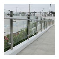 China Low iron glass balustrade vinyl front porch railing channel for sale