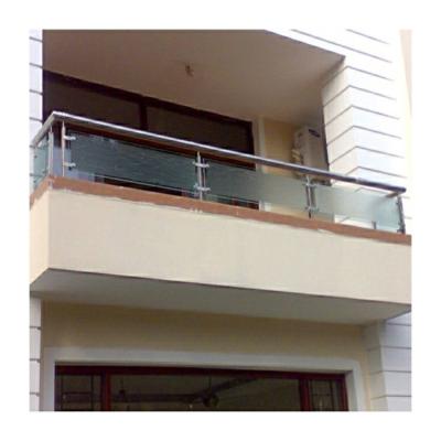 China Led glass fence pvc balcony railings stair balustrade for sale
