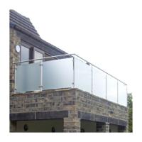 China Led glass fence pvc balcony railings stair balustrade for sale