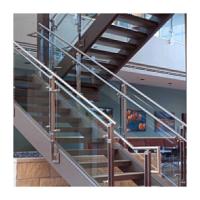 China Tinted glass guardrail stair railing outdoor structural glass balustrade for sale