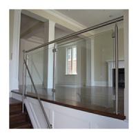 China EN2190 glass railing small patio fence with glass for sale