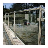 China Led glass balusters easy to build deck railings loft railing for sale