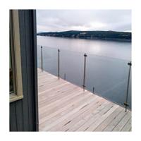 China Led glass railing pergola on deck with railing metal and glass stair railings for sale