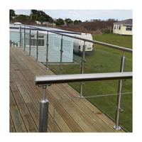 China Led glass railing pergola on deck with railing metal and glass stair railings for sale