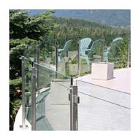 China Led glass guardrail roof hatch safety railing veranda glass railing for sale